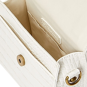 The Drop Women's Diana Top Handle Crossbody Bag, White, One Size