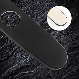 Bivethoi Sink Faucet Cover Plate 10 Inch Deck Plate, Matte Black Escutcheon Plate Stainless Steel Faucet Cover, Vanity Hole Cover Plate for 1 or 3 Hole Bathroom Sink Kitchen Faucet