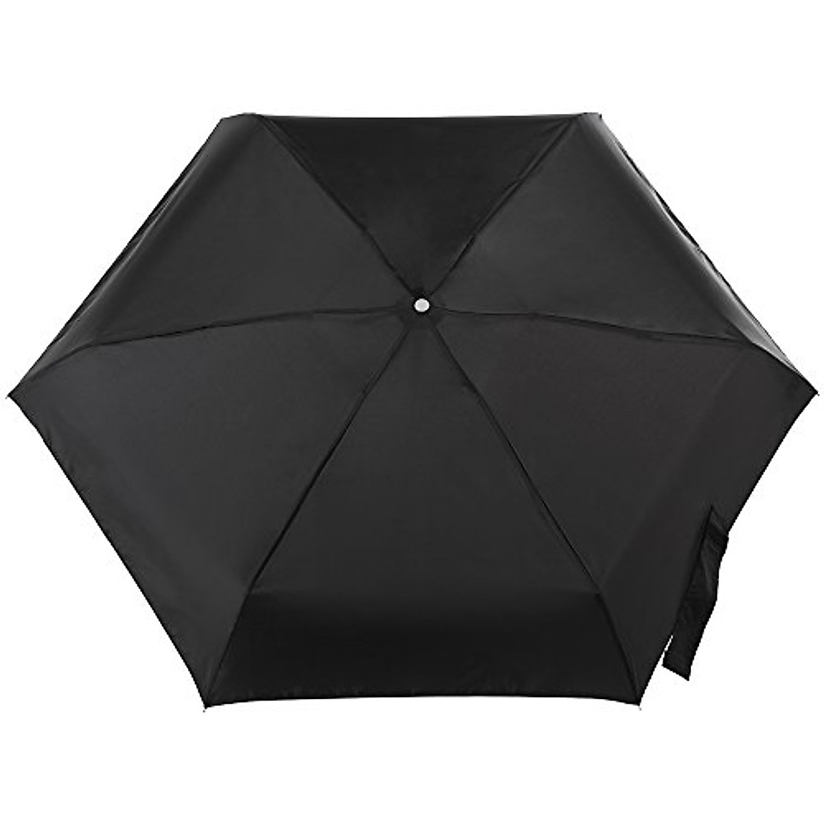 totes Compact Water-Resistant Travel Foldable Umbrella, One Size, Black