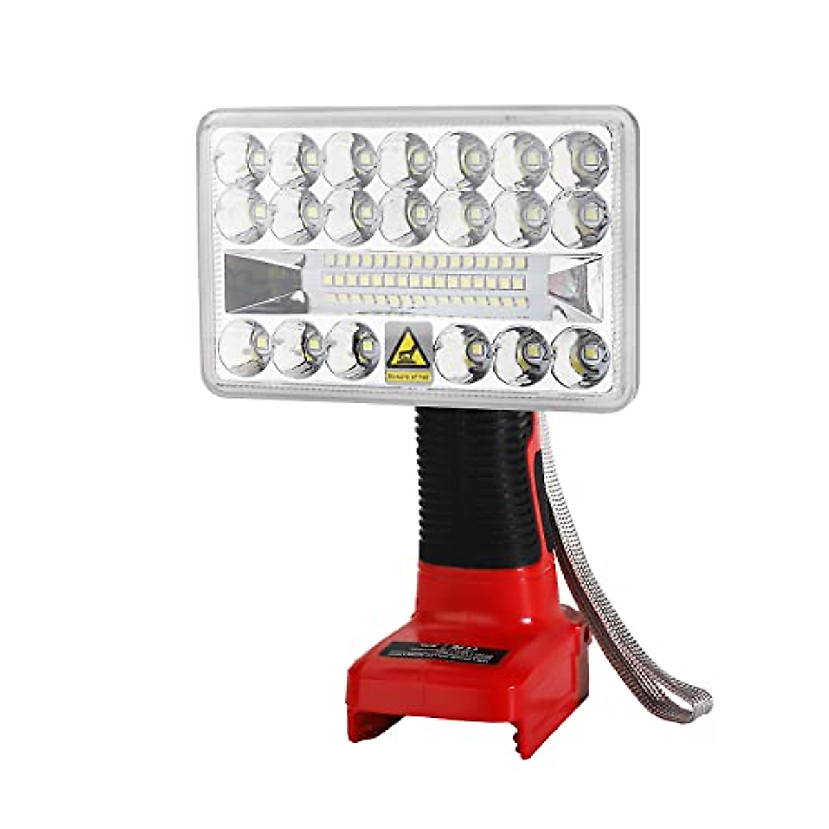 YEX-BUR Super Bright Spotlight 18W 2000 Lumen LED Handheld Flashlight for Craftsman V20 Lithium Battery CMCB204 Rechargeable Outdoor Floodlight with 3 Lights Modes, USB Output