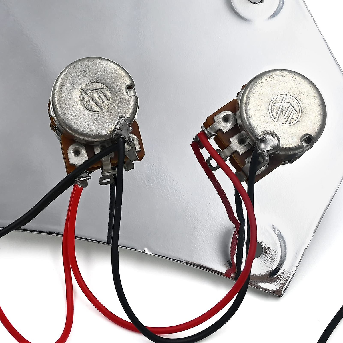 Prewired J Bass Wiring Harness Plate Set 1 Tone 2 Volumes 1 Jack Fully Loaded Control for Fender Electric Jazz Bass