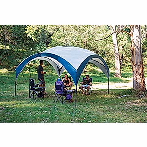 Coleman Gazebo, Fastpitch Shelter XL for Garden and Camping, Sturdy Steel Construction, Large Tent, Portable Sun Shelter with Protection SPF 50, White, XL - 4.5 x 4.5 m
