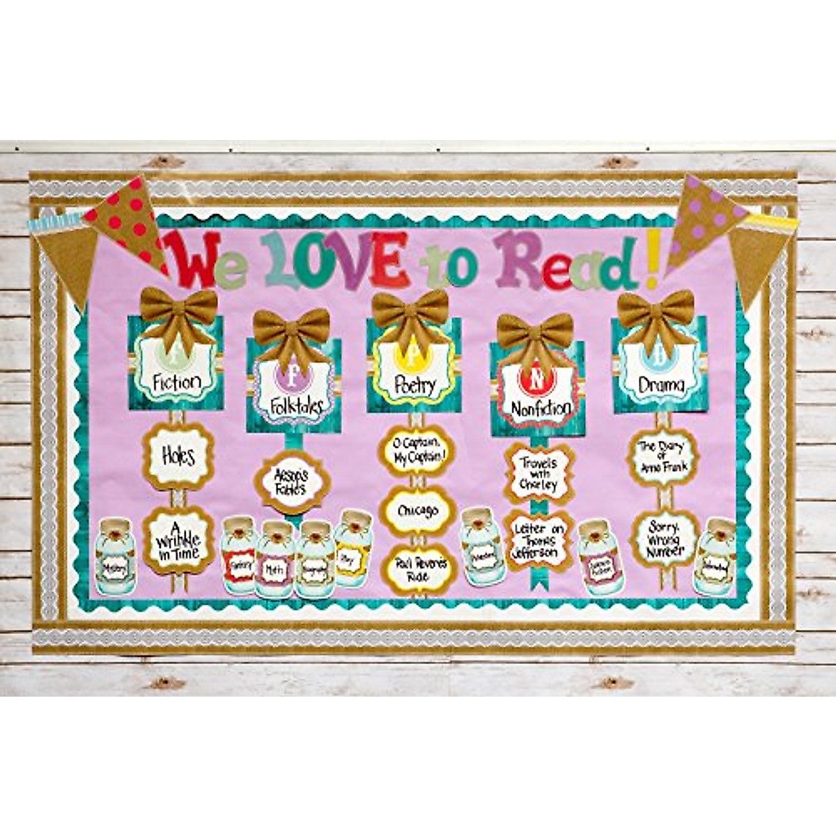 Teacher Created Resources Shabby Chic Double-Sided Border (77169)