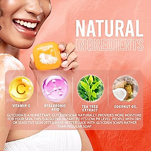 Koji White Pure Kojic Acid Skin Brightening Soap for Pigmentation with Hyaluronic Acid, Vitamin C - Even Tone Cleansing Bar, Sun Damage Skin with Tea Tree, Coconut Oil, Vegan, 2.82 oz (2 Bars)