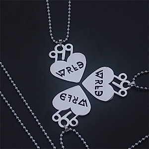 COMTRUDE 999 Necklace Premium Stainless Steel Pendant Perfect Gifts for Young Singer Fans Silver