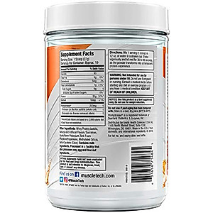 Whey Protein Powder | MuscleTech Clear Whey Protein Isolate | Whey Isolate Protein Powder for Women & Men | Clear Protein Drink | 22g of Protein, 90 Calories | Orange Dreamsicle, 1.1lb (19 Servings)