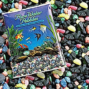 Pure Water Pebbles Aquarium Gravel, 5-Pound, Lasernite Glo