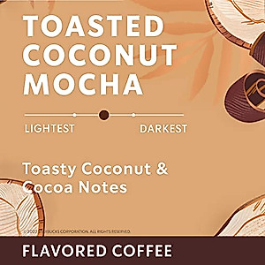 Starbucks K-Cup Coffee Pods, Toasted Coconut Mocha Flavored Coffee, 100% Arabica, Naturally Flavored, Limited Edition, 10 pods