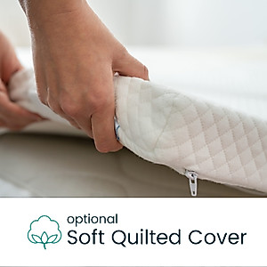 ZenWave 3" King Size Gel Memory Foam Mattress Topper, Washable Cover, Infused with Calming Hemp Extract, CertiPUR-US Certified