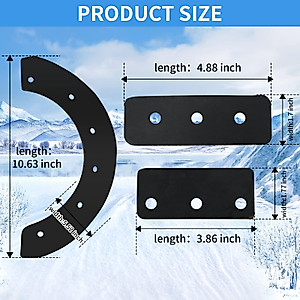 Rubber 302565MA Snow Thrower Paddle - Augymer Snow Blower Replacement for Craftsman Murray Snowblower