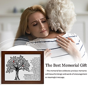 Sympathy Gift in Heaven LED Memorial Shadow Boxes, Memorial Gifts for Loss of Loved One, Bereavement Gifts Condolences Gifts for Loss of Mother Father Cousin Grandparents Friend