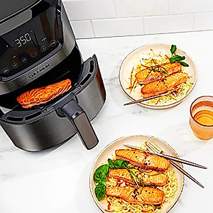 CHEFMAN Air Fryer 4.5 Qt, Healthy Cooking, User Friendly, Nonstick Stainless Steel, Digital Touch Screen with 4 Cooking Functions w/ 60 Minute Timer, BPA-Free, Dishwasher Safe Basket