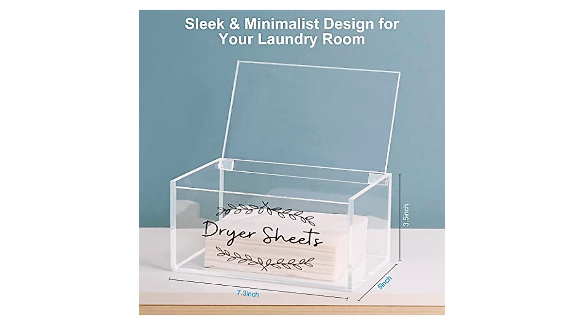 Acrylic Dryer Sheet Container - Stylish & Organized Storage