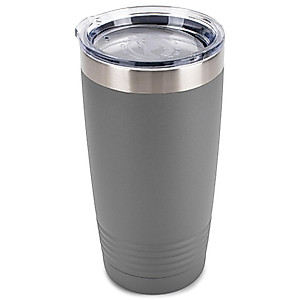 100 North, Polar Camel, United States National Parks, Dark Grey 20 Ounce, Stainless Steel, Vacuum Insulated Travel Tumbler Mug With Clear Lid, Glacier Montana