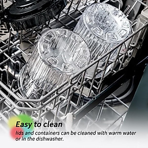 Fwioaor Premium 24 oz. Pint Containers for Ninja Creami Deluxe - 4 Pack | NC500, NC501 Series Compatible | BPA-Free, Dishwasher Safe