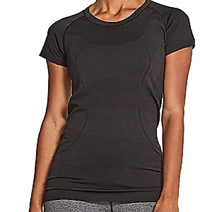 Lululemon Athletica Swiftly Tech Short Sleeve Crew (Black, 6)