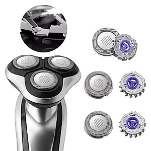 New Premium Replacement Shaving Heads for Philips Norelco HQ56 HQ55 HQ442 HQ300 HQ916 HQ6 HQ3 - Electric Micro Action & Reflex Plus Blades