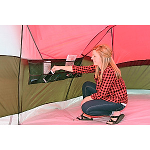 Ozark WT172115 Trail 10-Person Family Tent, Red