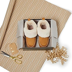 Dearfoams Women's Alpine Moritz Outdoor Arch Support House Shoe Bootie Slipper, Whiskey, 8-9