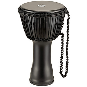 Meinl Percussion Series Travel Djembe Hand Drum Circle Instrument, Synthetic Shell and Goat Skin Head — NOT Made in China — African Mali Weave Rope Tuning, 2-Year Warranty (PADJ4-M-G)