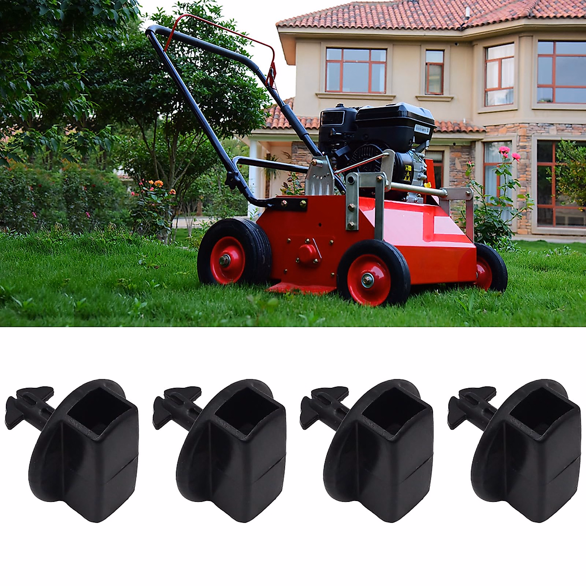 DUZFOREI 597244 Knob/Air Cleaner Cover 4 Pcs Replacement for Brigs-Straton Lawn Tractor 123P02 115P02 123P32 125P02 115P02-0008-H5 115P02-0013-F1 123P02-0002-H5