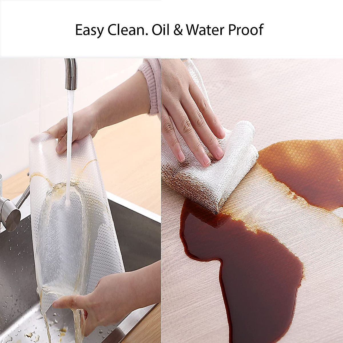 Ehlizpco Refrigerator Mats, No Slip and High Transparency,Food Grade Refrigerator Liners, 14 X 59 Inches X2 Packs, Also Suitable for Drawers, Shelves, Cabinets