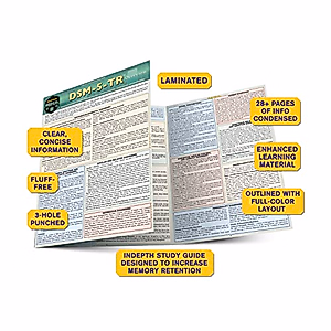 DSM-5-TR Overview: a QuickStudy Laminated Reference Guide