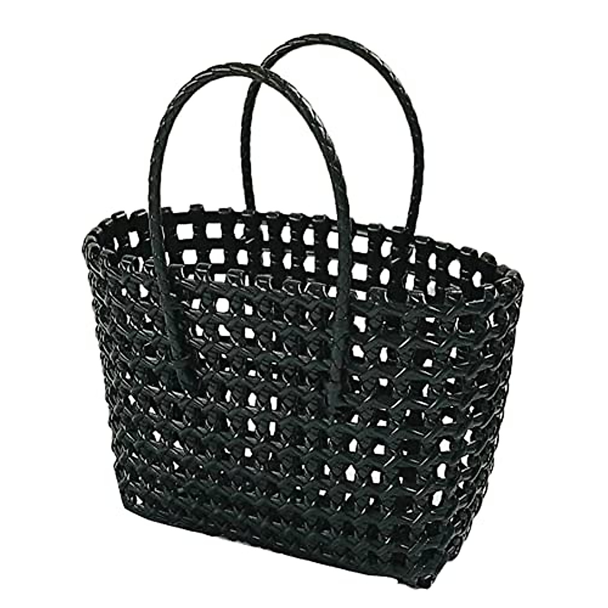 Straw Tote Bag Simply Hollow Woven Bohemian Handbag Large Beach Shopping Basket Bag