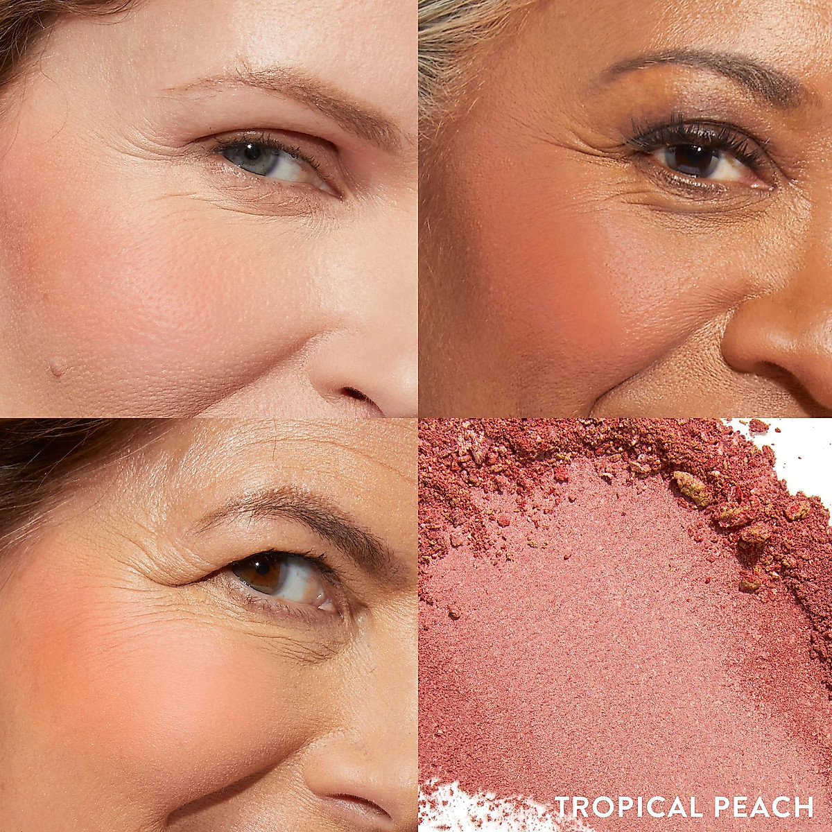 LAURA GELLER NEW YORK Baked Blush-n-Brighten Marbleized Blush - Tropical Peach and Angled Blush Brush Bundle