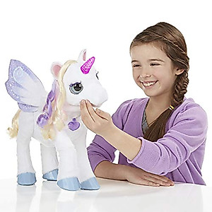 furReal StarLily, My Magical Unicorn Interactive Plush Pet Toy, Light-up Horn, Ages 4 and Up(Amazon Exclusive)