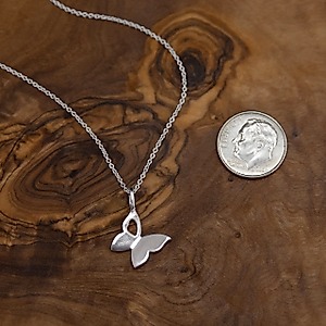 EFYTAL Condolence Gifts, 925 Sterling Silver Butterfly Necklace in Remembrance, Sympathy Gift for Passing of Loved One, Condolences Jewelry for Her