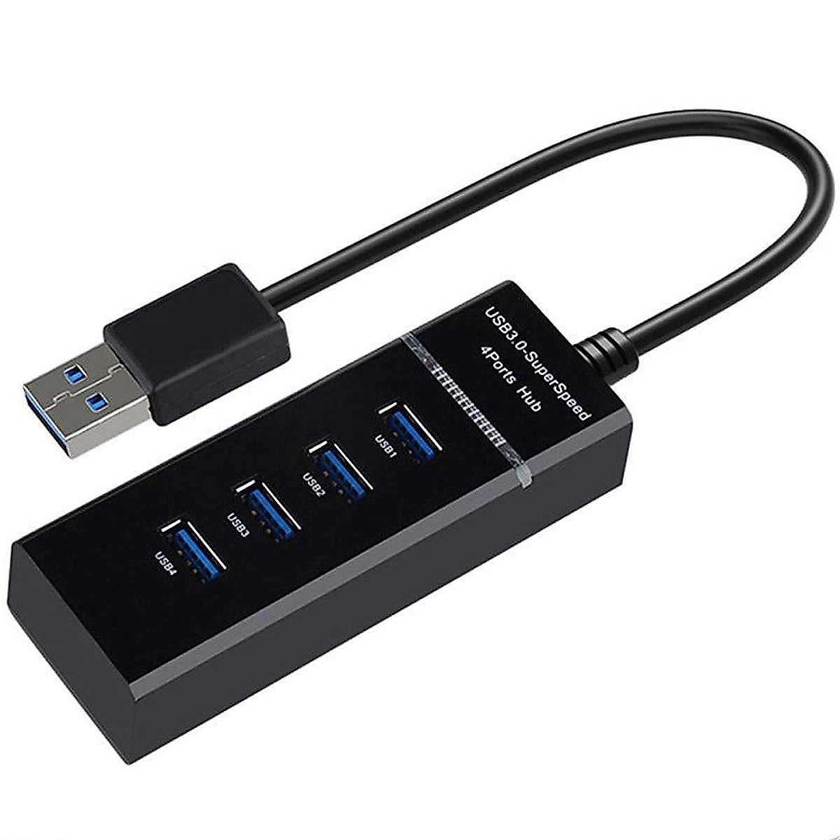USB 3.0 Extender, 4 Ports USB 3.0 Hub Adapter,USB 3.0 HUB Splitter Compatible for USB Flash Driver, Laptop,Keyboard,Notebook PC,Mouse,Table,Printer,MacBook Air/Pro/Mini (28CM Extended Cable)