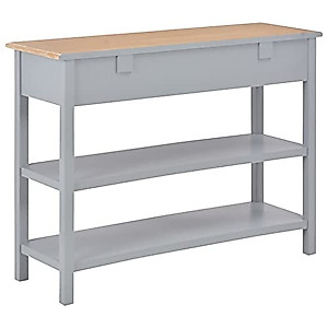SEASD Sideboards and Buffets Cabinet with Storage Decor Gray 43.3"x13.8"x31.5" MDF