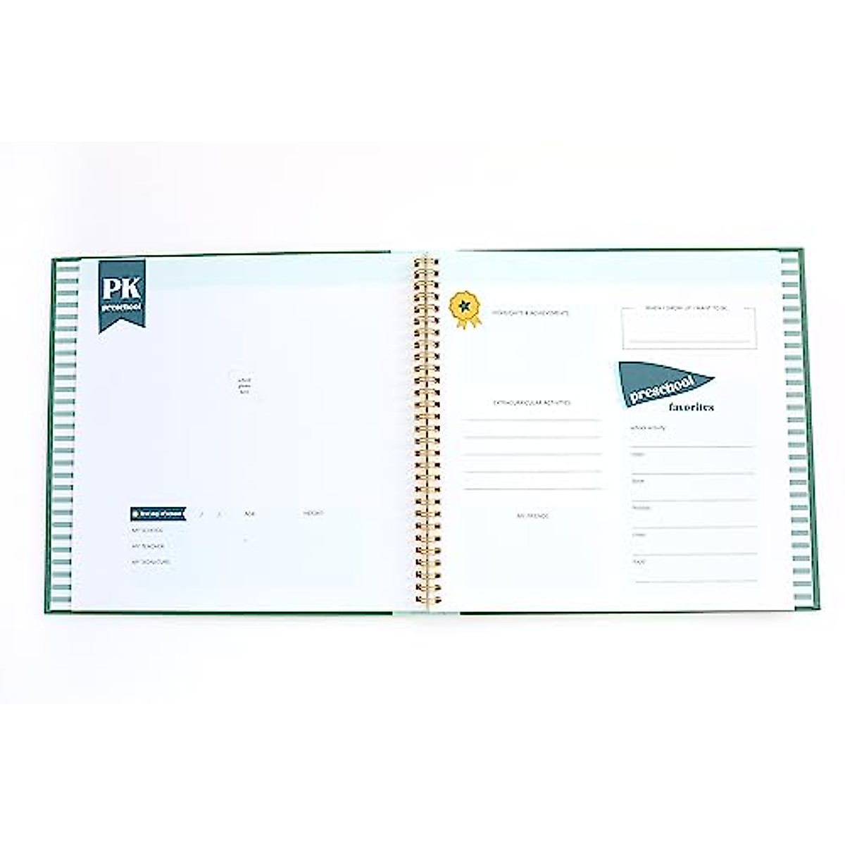 The School Memory Book: A Timeless School Years Memory Book for Preschool - 12th Grade Memories, Keepsakes and Cherished Moments (Storage Pocket Included)