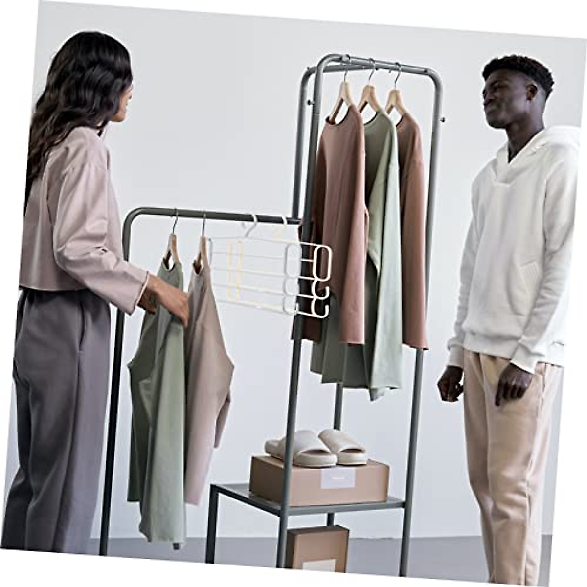 HANABASS 3pcs Tie Rack Hanger Hanger for Pants Multipurpose Hanger Skirt Clothes Hanger Skirts Hangers Leggings Hanger Coat Hanger Pants Rack Trousers Space Saving Hangers Jeans Hangers Pp