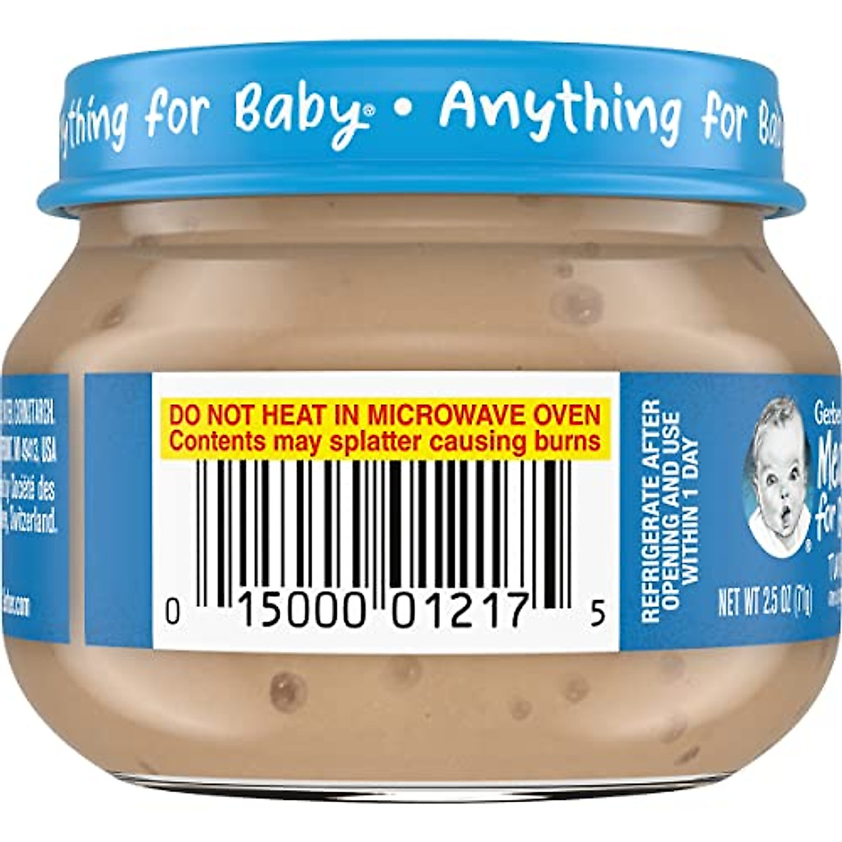 Gerber Mealtime for Baby 2nd Foods Baby Food Gravy Jars, Turkey & Gravy, Non-GMO Pureed Baby Food with Protein & Zinc, 2.5-Ounce Glass Jars (Pack of 20 Jars)