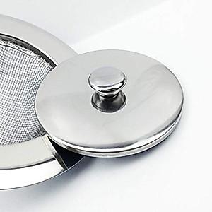 Kitchen Sink Strainer Drain Hair Catcher Bath Stopper Plug Stainless Steel Sewer Filter With Lid Bathroom Supplies