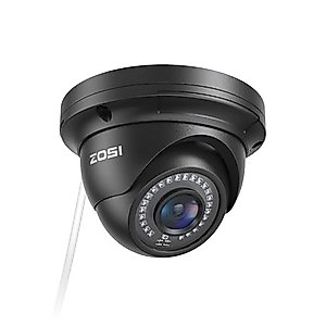 ZOSI 5MP 3K Add-on Security Dome POE Camera, 2880 x 1620 Indoor Outdoor IP Camera, 80ft Night Vision, 3.6mm Lens, 95°View Angle, IP66 Weatherproof (Only Work with Our PoE NVR)