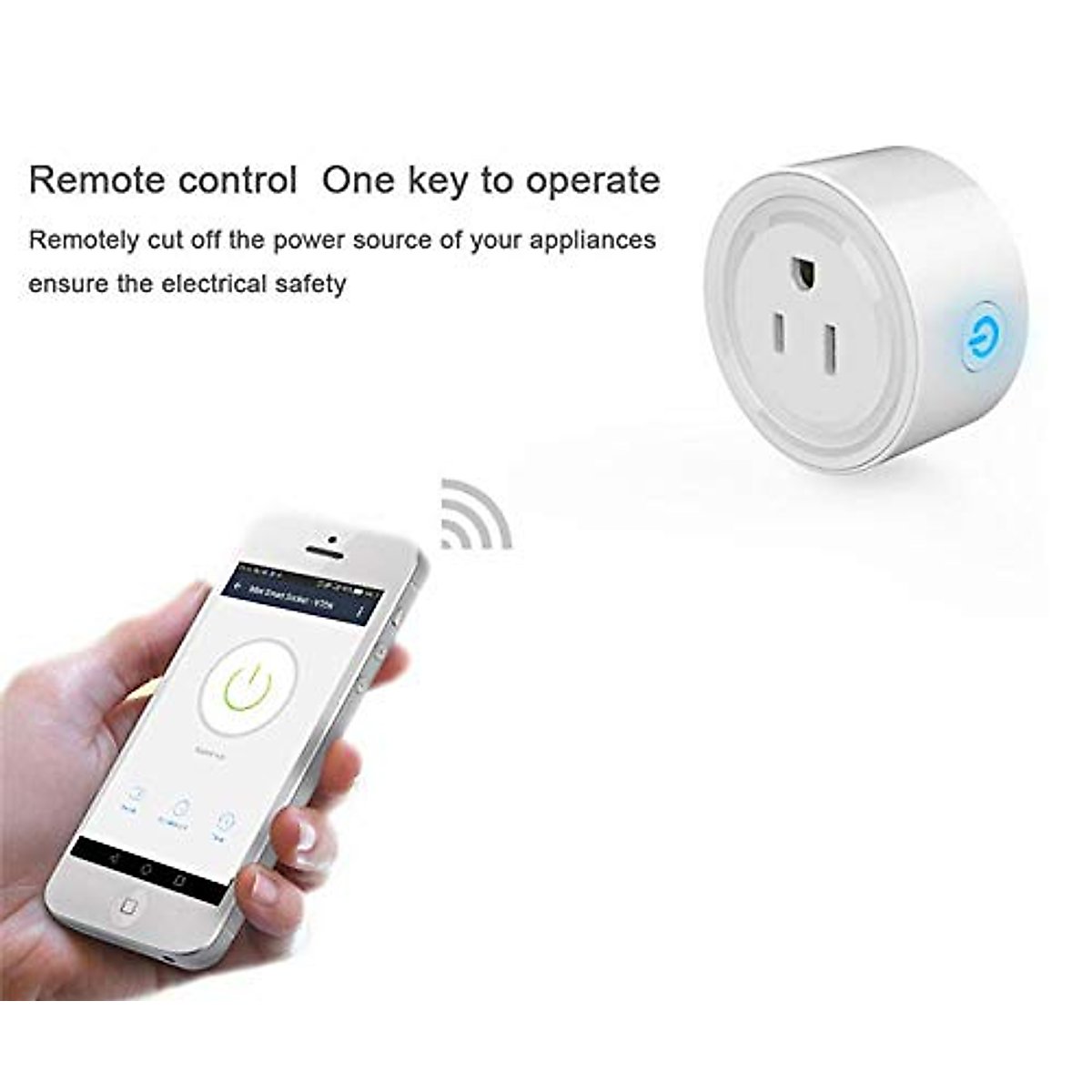 Raxxio Smart Plug, WiFi Outlet to Activate Your Devices with Wireless Control, Smart Outlet Socket Works with Mobile Apps, Amazon Alexa Smart Plugs, Google Home Smart Plugs, No Hub Required (2 Pack)