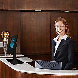 Mount-It! Anti-Theft Kiosk Stand for iPad, iPad Pro, iPad Air, Samsung Tab A | Secure iPad 10.2 Retail Kiosk | Locking Counter-Top Tablet Stand for 10.2 and 10.5" Tablets, Black