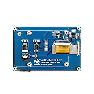 4.3inch Capacitive Touch Display for Raspberry Pi, 800×480, IPS Wide Angle, MIPI DSI Interface,Supports Pi 4B/3B+/3A+/3B/2B/B+/A+