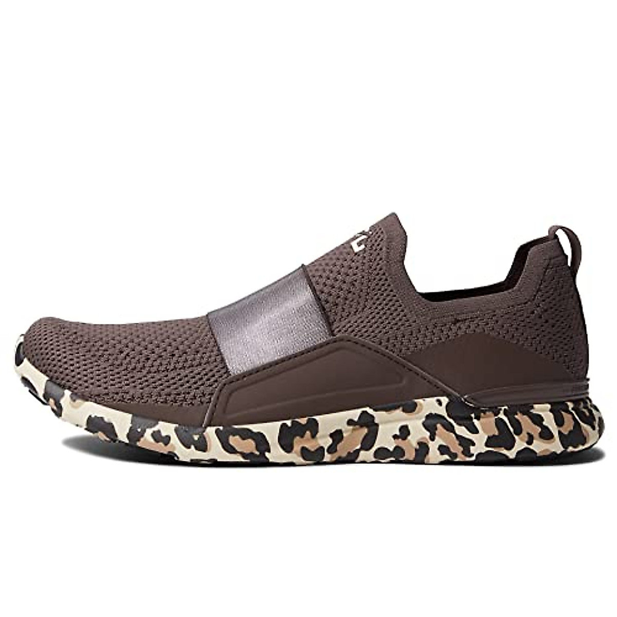 Athletic Propulsion Labs APL Women's Techloom Bliss Shoes, Chocolate/Leopard, 6