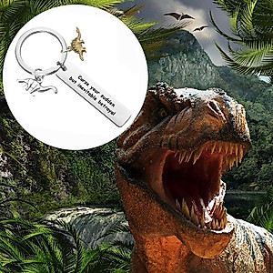 bobauna Curse Your Sudden But Inevitable Betrayal Inspired keychain With Dinosaur Charm Travel Dinosaur Lover Gift (inevitable betrayal dinsour keychain)