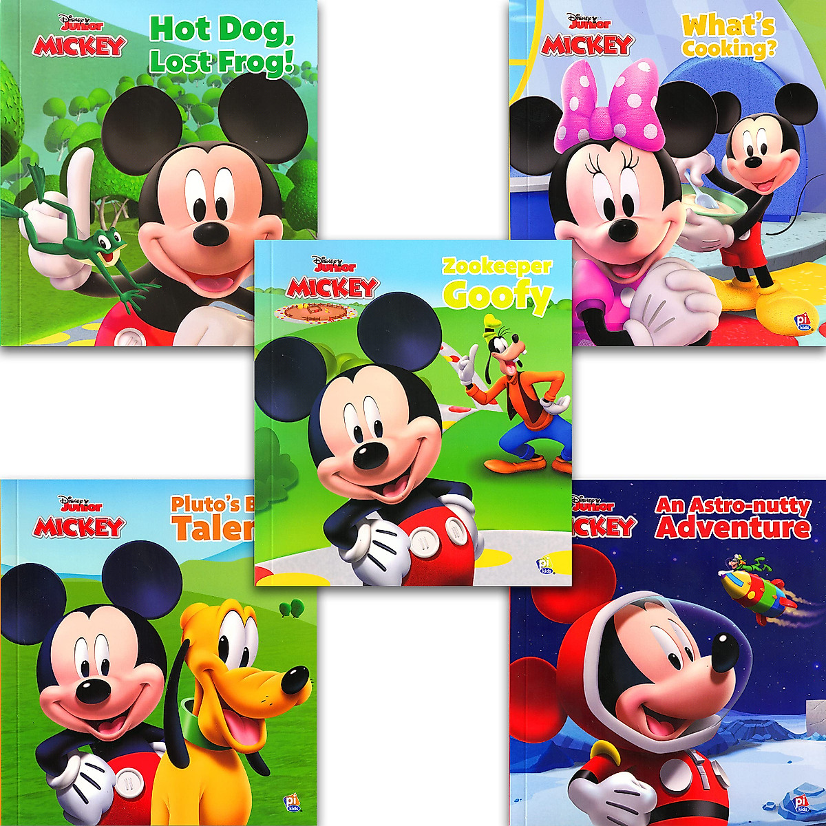 Disney Story Books Collection Bundle ~ 10 Pack Mickey Mouse and Minnie Book Set for Toddlers 1-3 with Stickers (Mini Story Books)