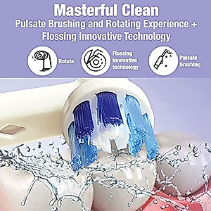 BrushIt Variety Pack of 16 Replacement Heads Including Protective Covers Compatible with Oral B Replacement Heads for Electric Toothbrush (16 Pack Variety + Covers)