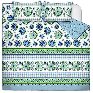 Quilts for Double Queen Bed Hayley Bedspreads Soft Bed Summer Quilt Lightweight Microfiber Bedspread-Modern Style Pattern Coverlet for All Season - 3 Piece (1 Quilt, 2 Pillow Shams)