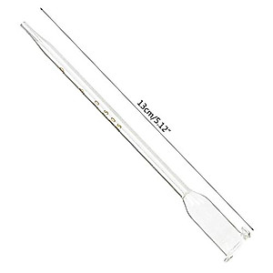 kobeIeen 13cm Wine Making Meter Tester for Wine with Measure Test Concentration Meter Glass