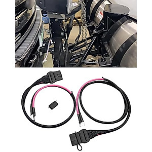 NTSUMI 2 PIN Battery Cable Plow and Truck Side Fit for Western Fisher Snow Plow Replace 21294 61169 8274, Battery Cable Harness with Plug Cover