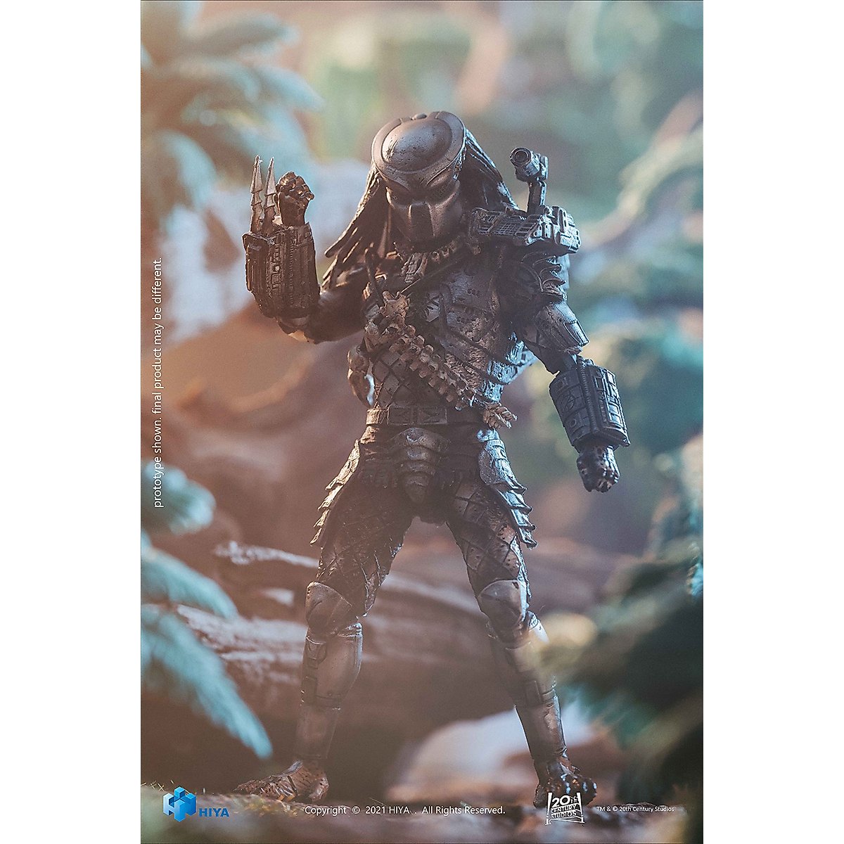 Hiya Toys Predator: Jungle Predator (Version 2) 1:18 Scale Action Figure, Multicolor