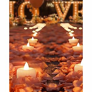 Raycare 24Pack Flameless LED Tea Lights Battery Operated, Last 3X Longer Fake Electric Tealights Candles Flickering Votive Candles for Halloween, Christmas, Wedding Decor, Centerpiece Table Decor